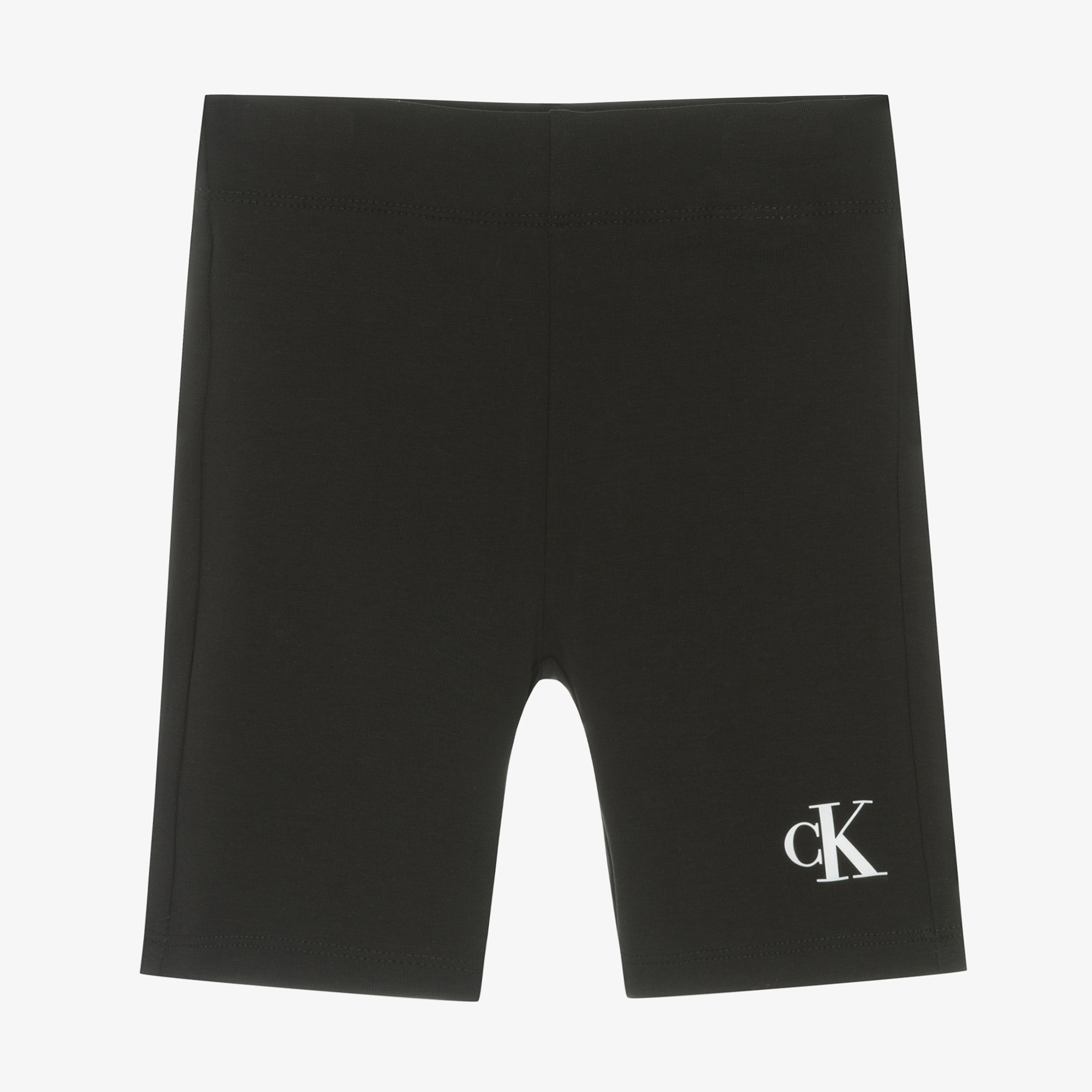 Calvin Klein Girls Black Cotton Cycling Shorts Childrensalon Outlet