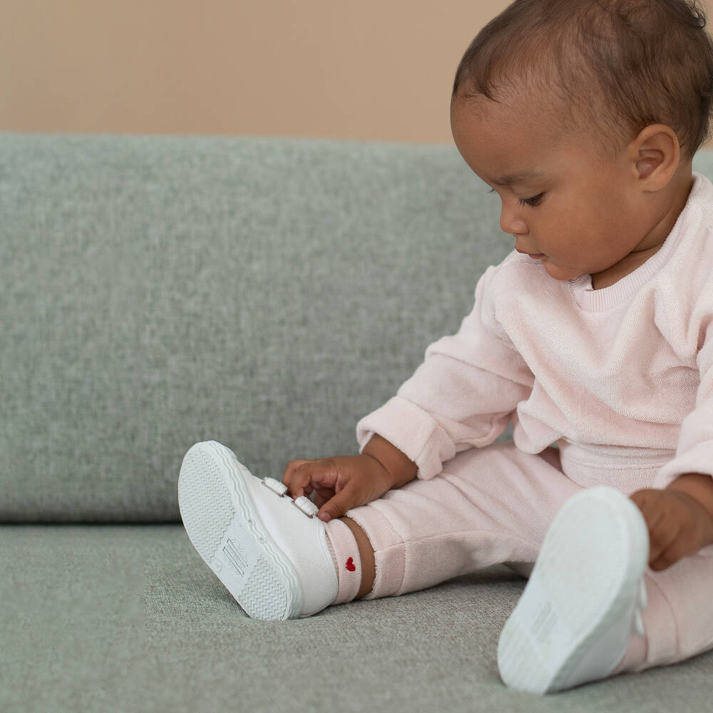 Absorba - Baby Girls Pink Terry Trousers | Childrensalon Outlet