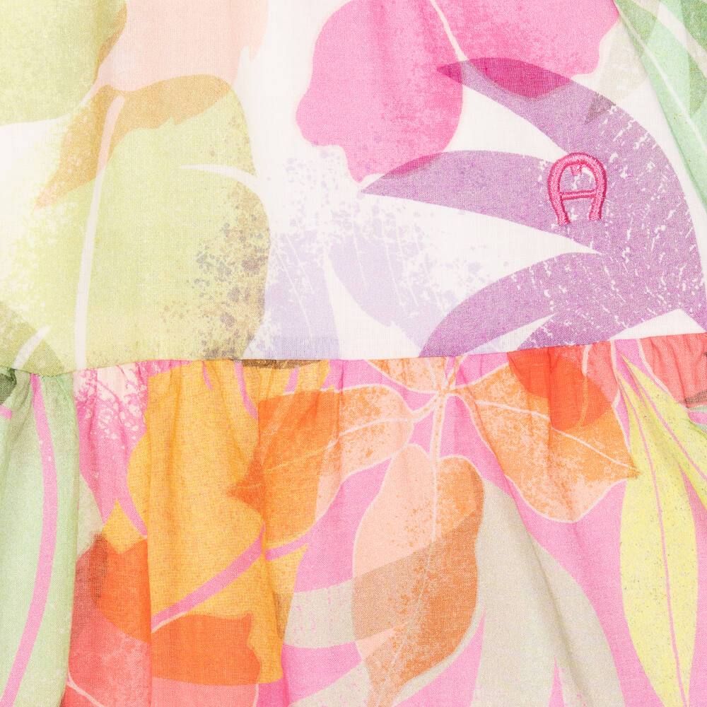 AIGNER - Teen Girls Pink Floral Cotton Skirt | Childrensalon Outlet AIGNER - Teen Girls Pink Floral Cotton Skirt | Childrensalon Outlet