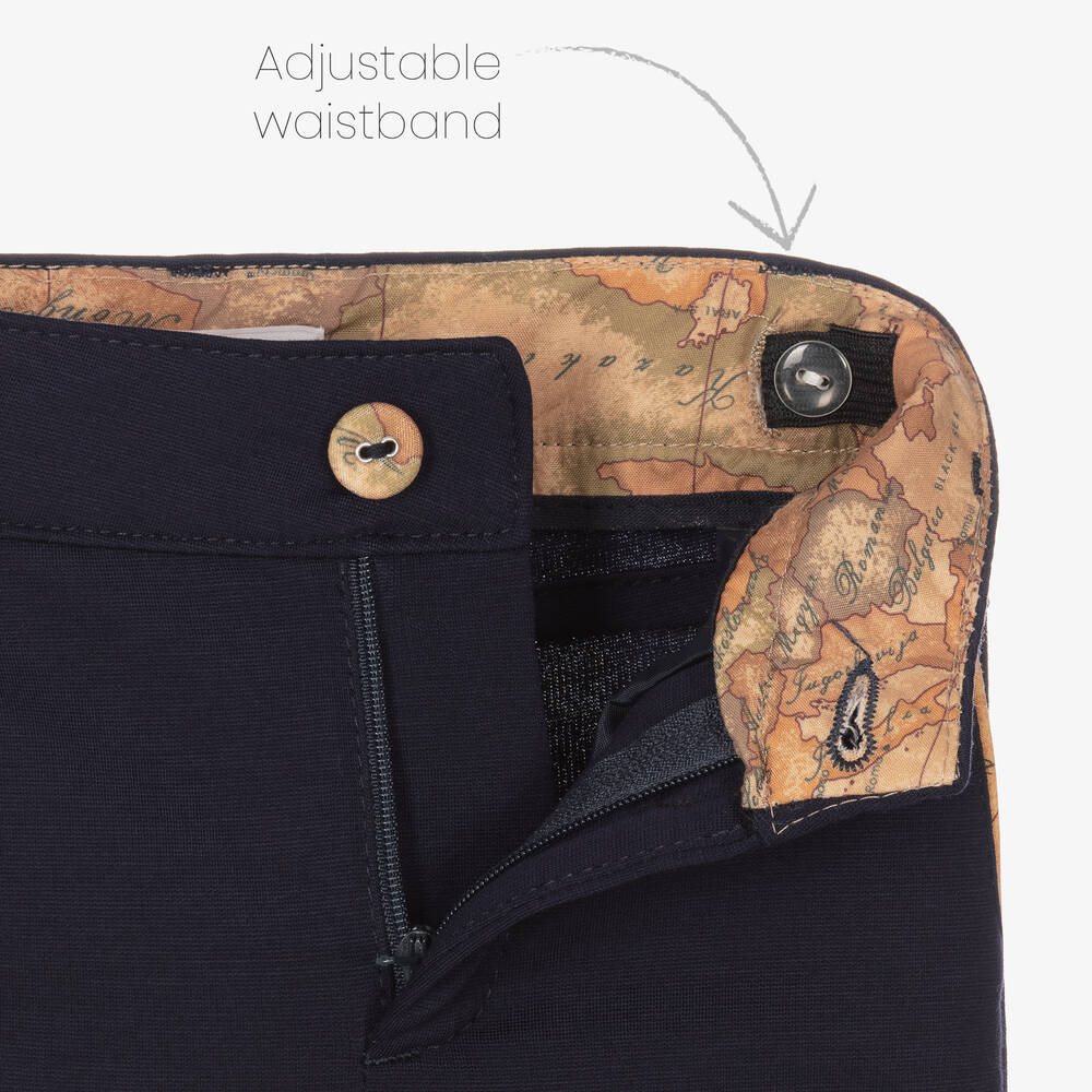 Alviero Martini - Baby Boys Blue Geo Map Suit | Childrensalon Outlet