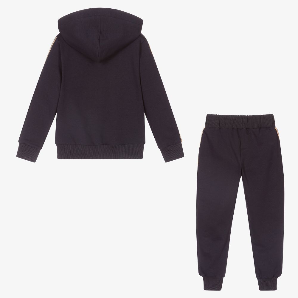 Alviero Martini - Boys Blue Geo Map Tracksuit | Childrensalon Outlet