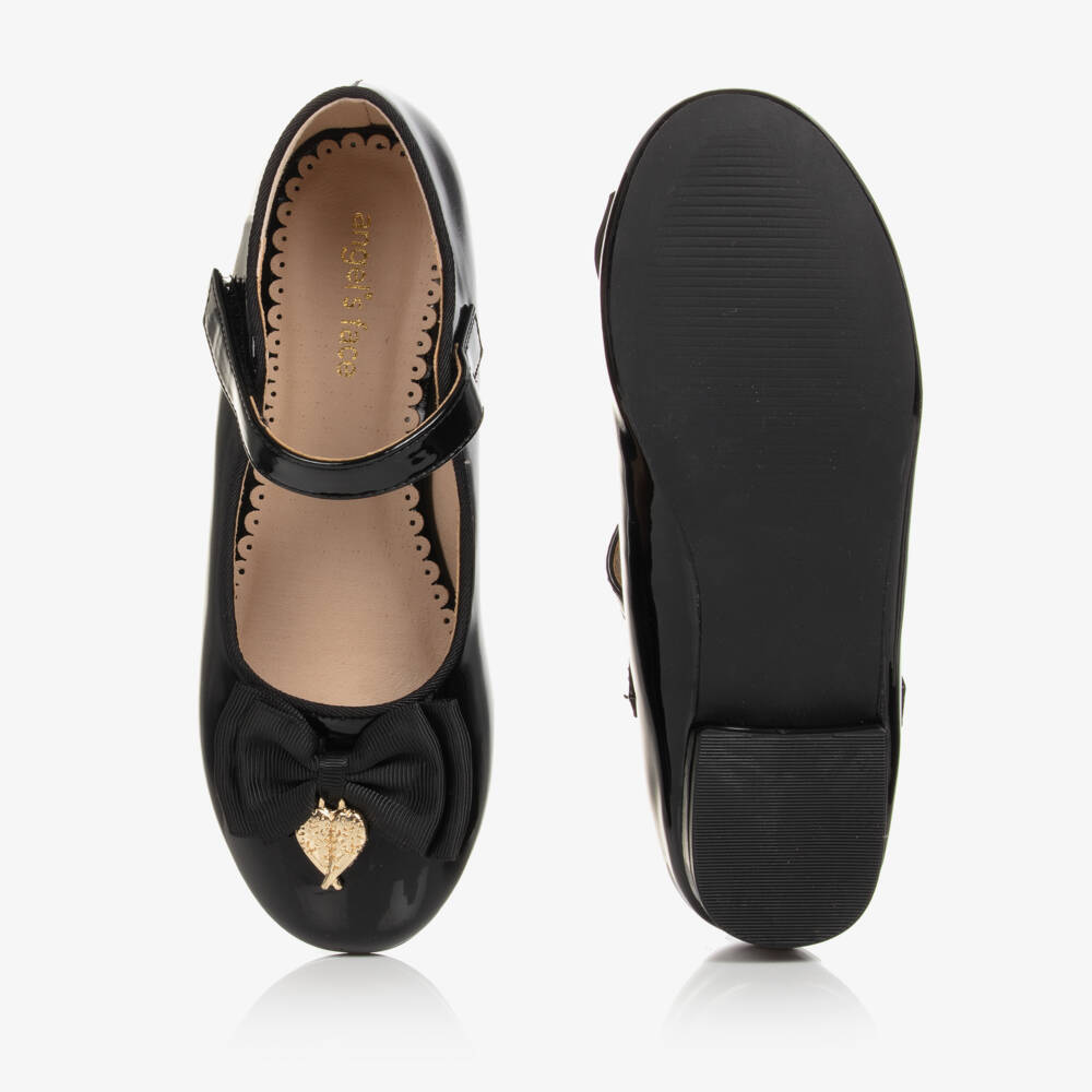 Angel's Face - Teen Girls Black Faux Patent Pumps | Childrensalon Outlet