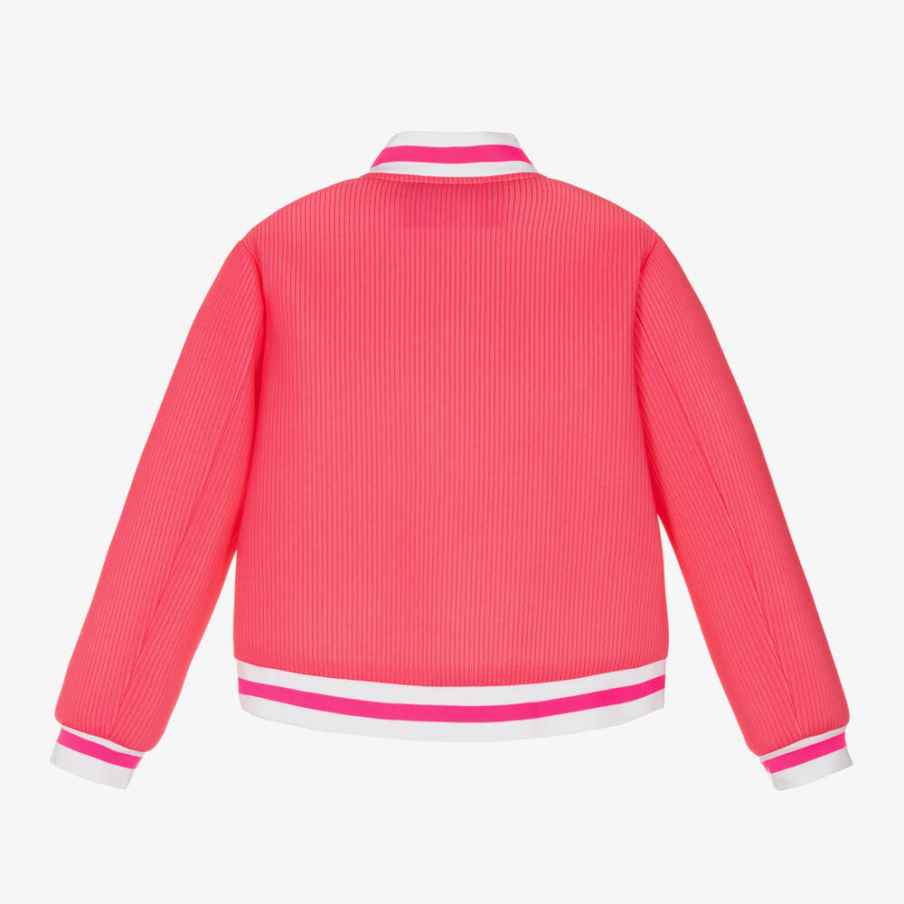 Balmain - Girls Pink Bomber Jacket | Childrensalon Outlet