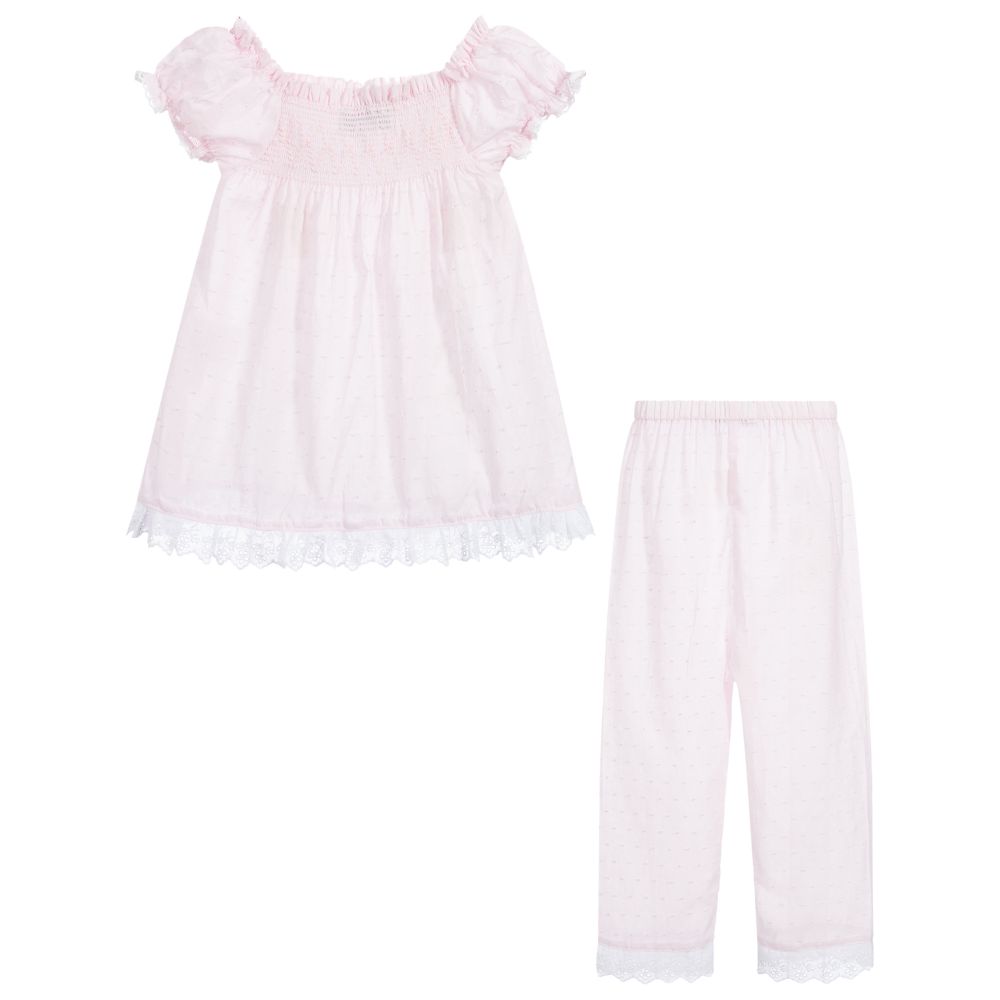 Beau KiD - Girls Pink Cotton Pyjamas | Childrensalon Outlet
