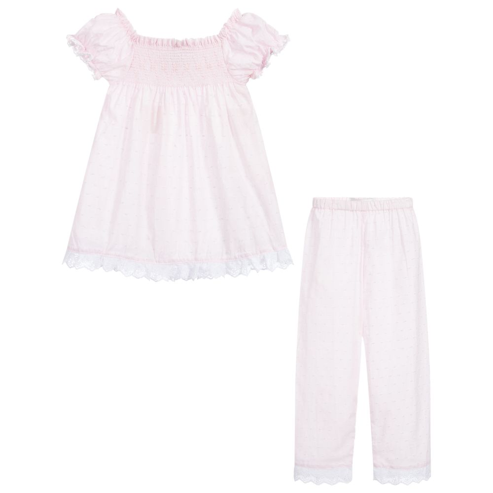 Beau KiD - Girls Pink Cotton Pyjamas | Childrensalon Outlet