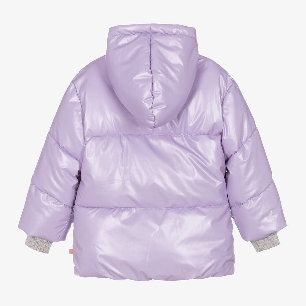 Billieblush - Girls Lilac Purple Puffer Coat | Childrensalon Outlet