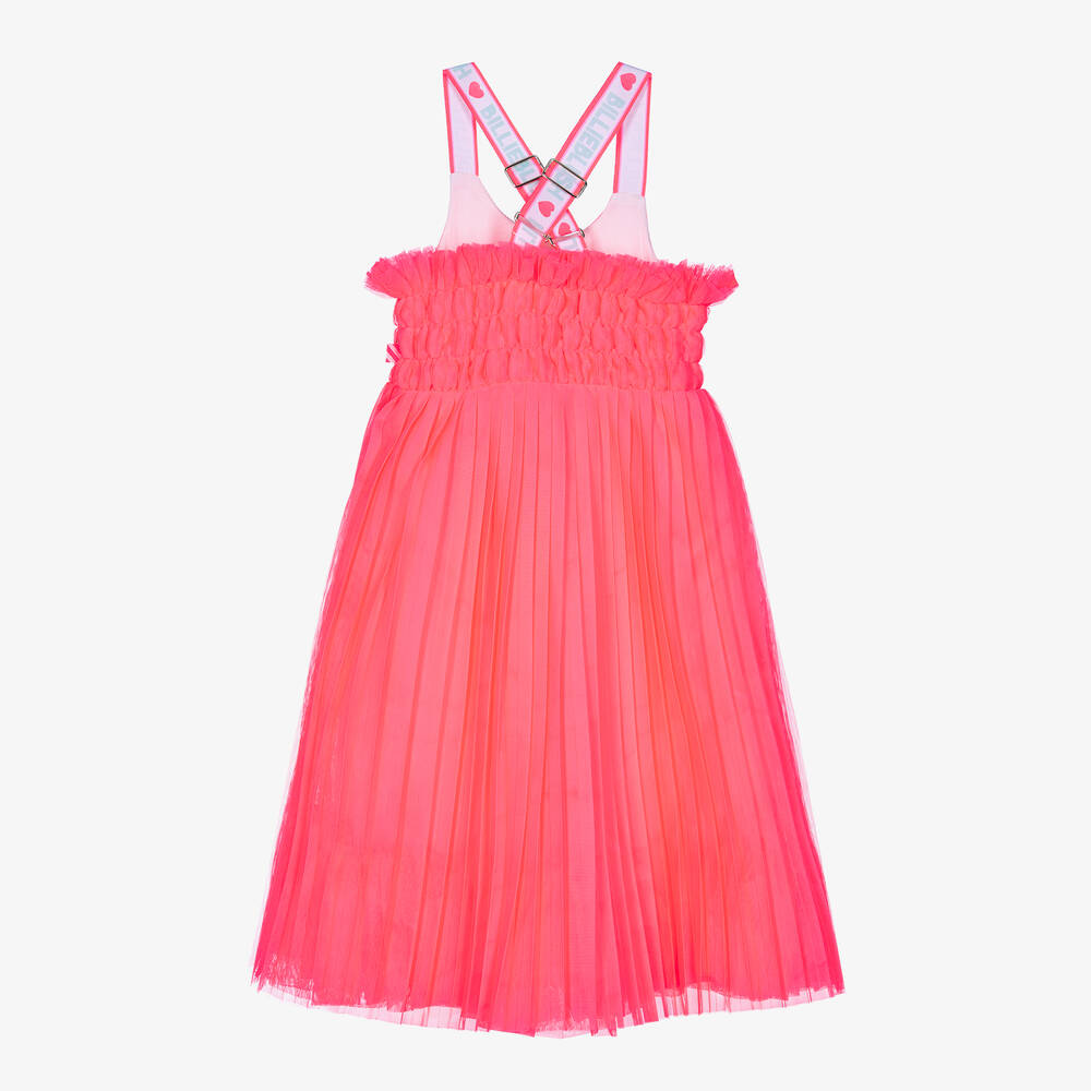 Billieblush - Girls Neon Pink Tulle Dress | Childrensalon Outlet