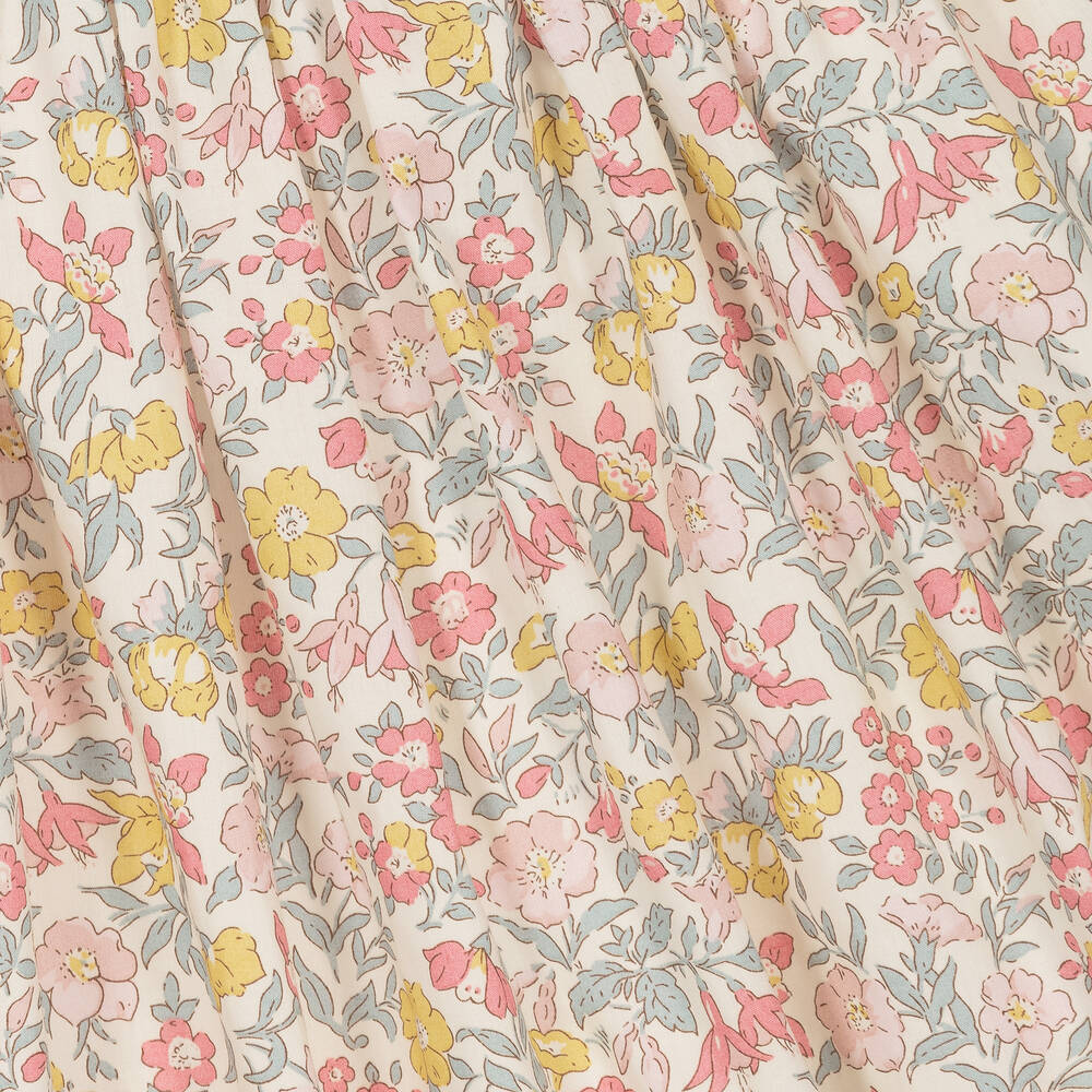 Bonpoint - Girls Pink Liberty Print Cotton Skirt | Childrensalon Outlet