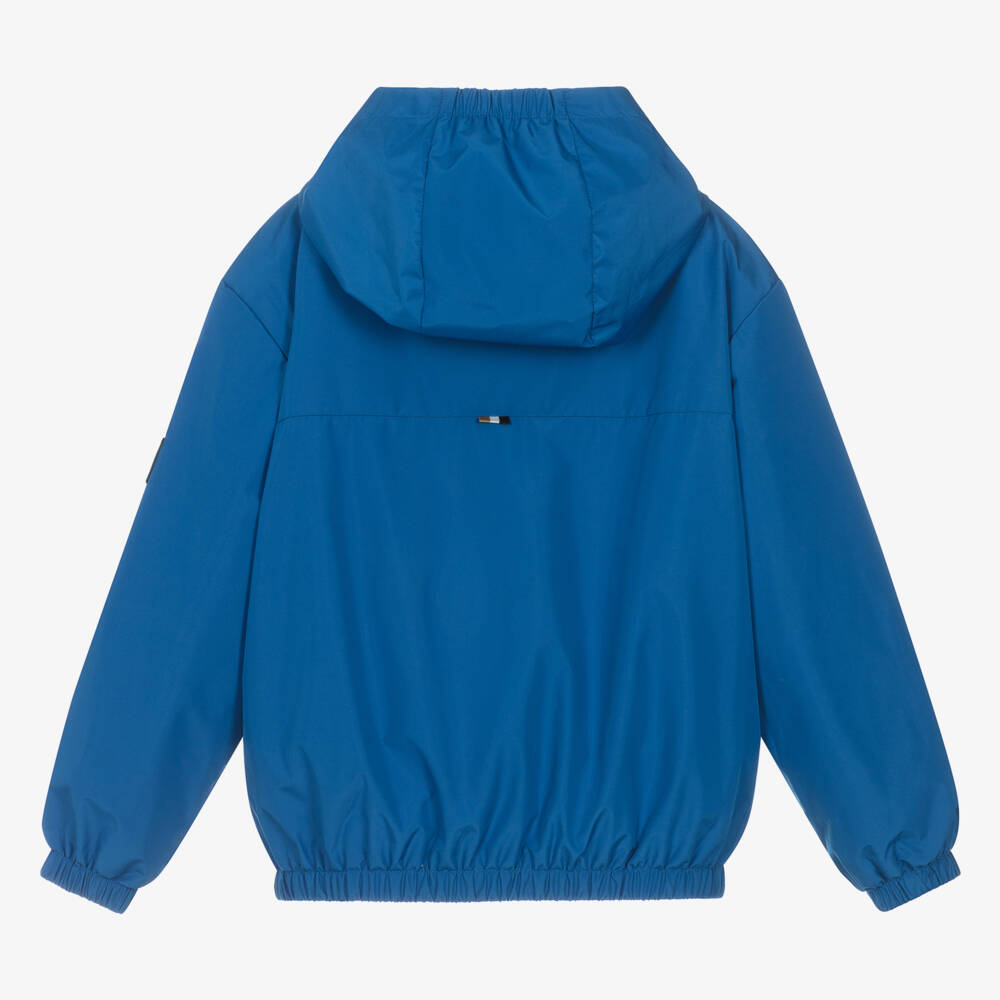 BOSS - Teen Boys Bright Blue Windbreaker Jacket | Childrensalon Outlet