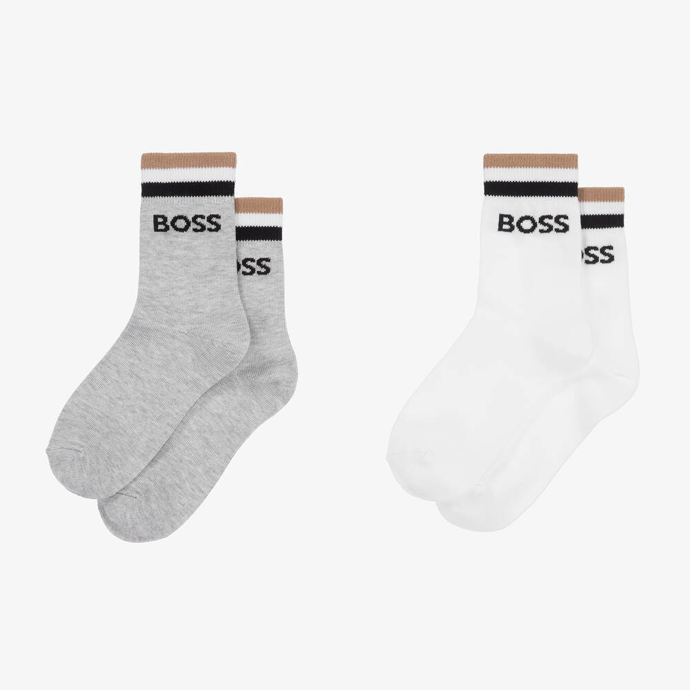 White socks for boys store