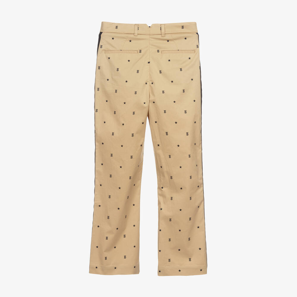 Burberry - Teen Beige Logo Trousers | Childrensalon Outlet