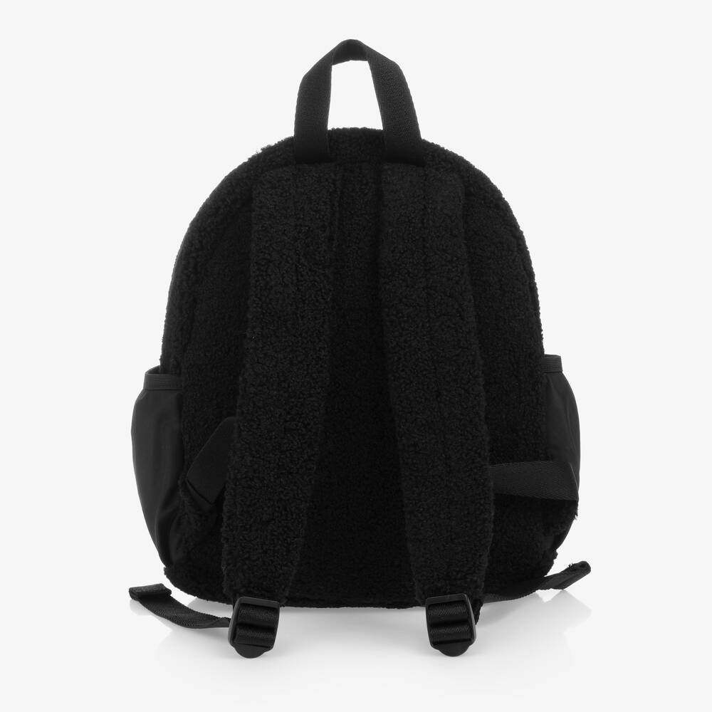 Calvin Klein - Black Teddy Fleece Backpack (30cm) | Childrensalon Outlet