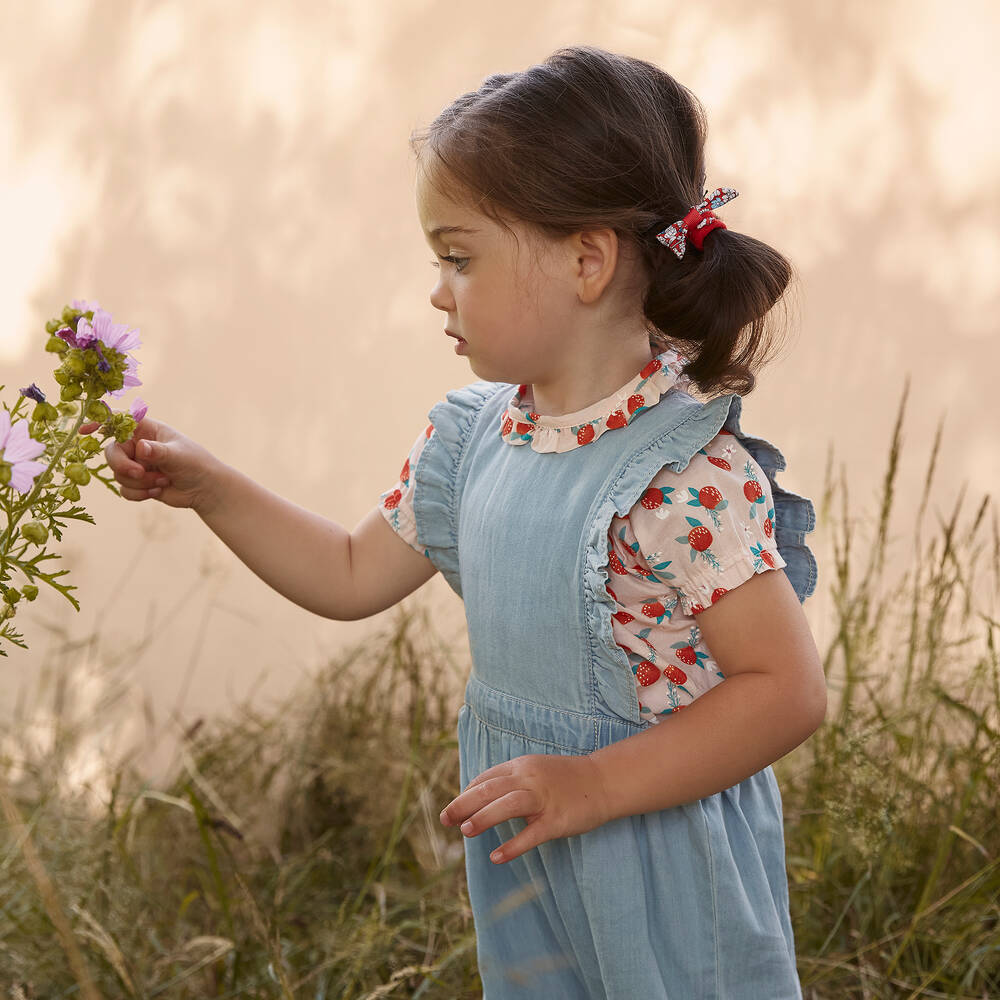 Carrément Beau - Girls Pink Cotton Blouse | Childrensalon Outlet