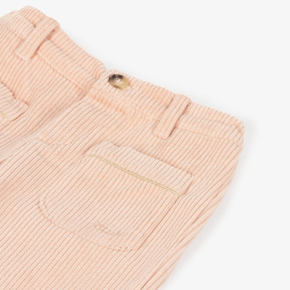 Chloé - Girls Blush Corduroy Trousers | Childrensalon Outlet