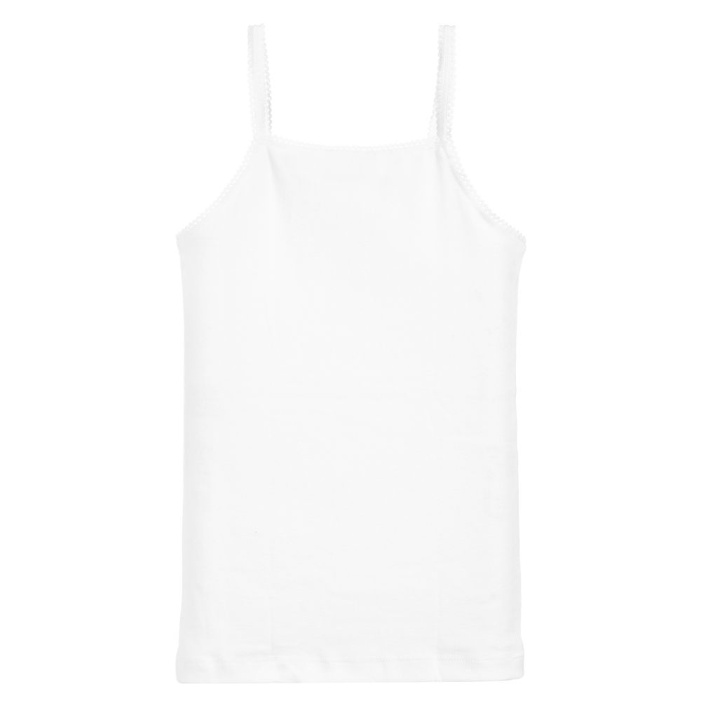 Diacar - Girls White Camisole Vest | Childrensalon Outlet