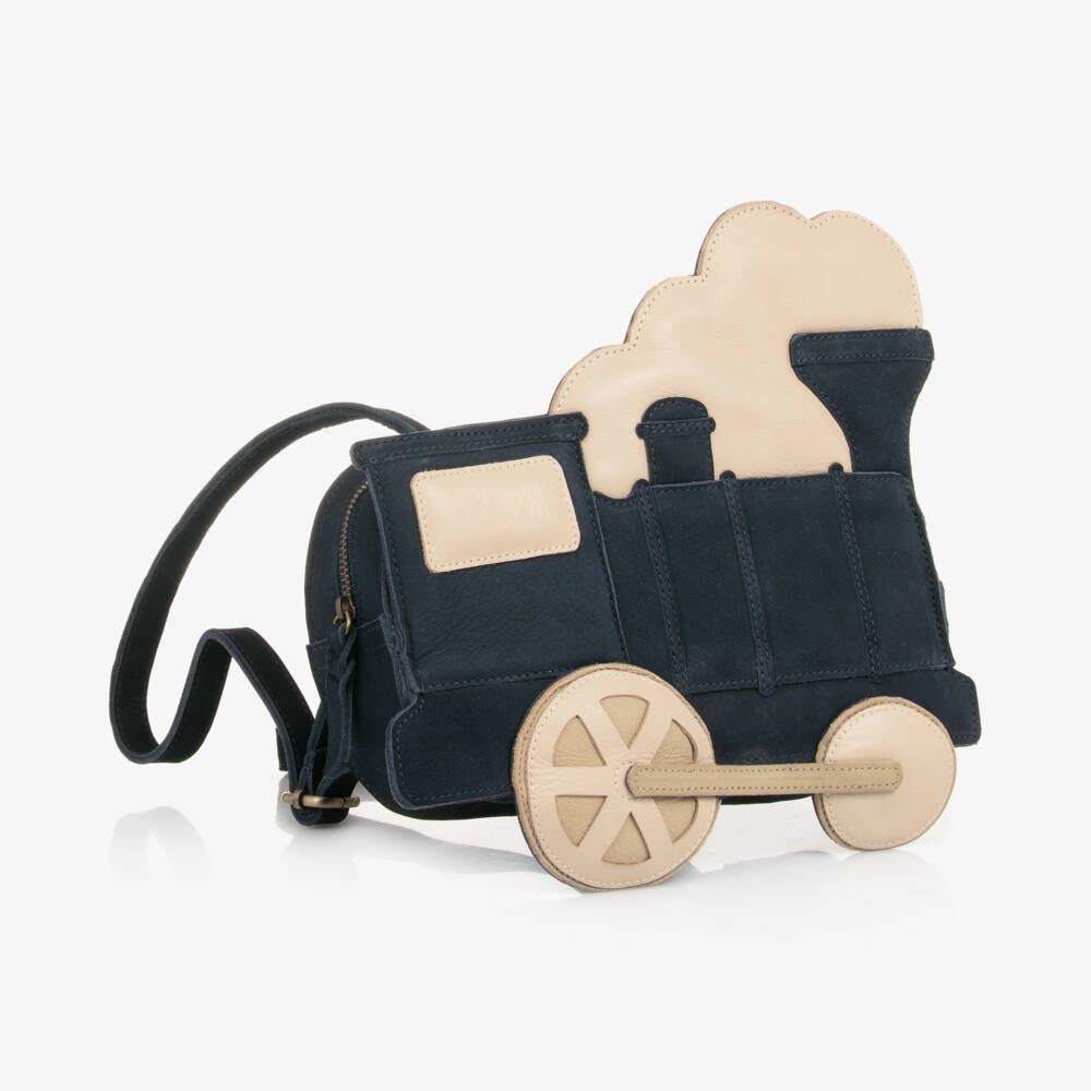 Donsje - Boys Suede Train Backpack | Childrensalon Outlet