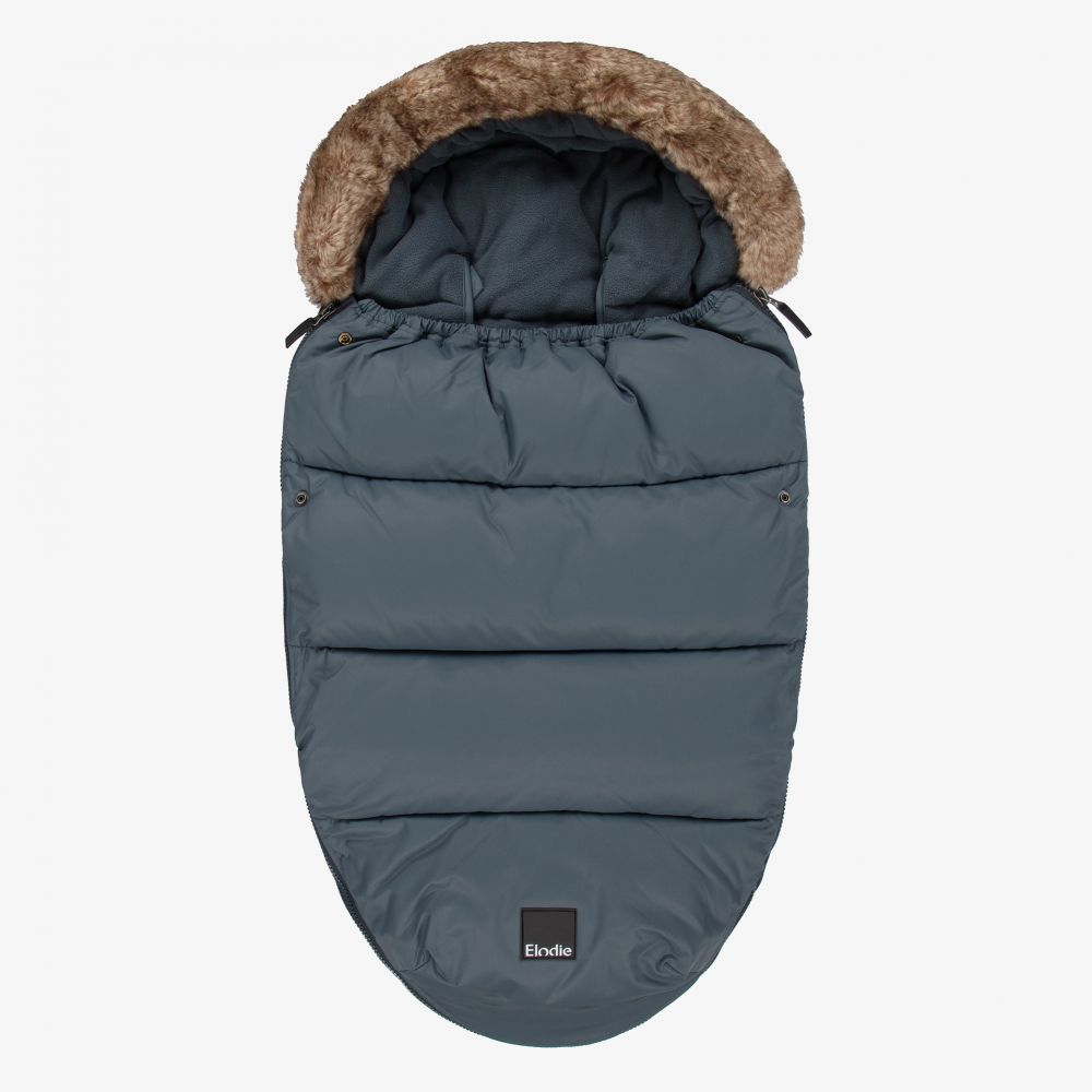 Elodie - Blue Padded Footmuff (95cm) | Childrensalon Outlet