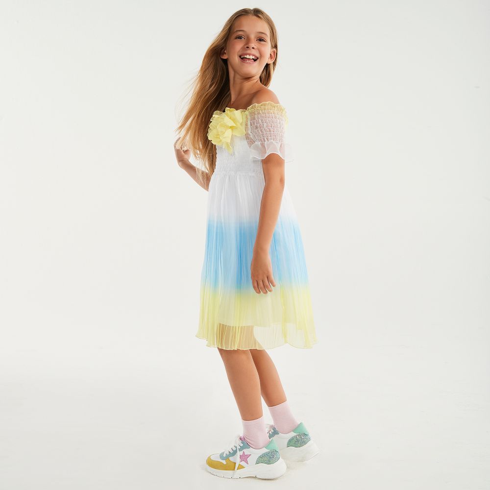 Elsy - Girls Pleated Dress | Childrensalon Outlet