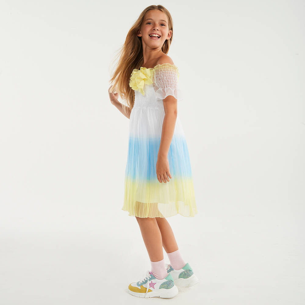 Elsy - Girls Pleated Dress | Childrensalon Outlet