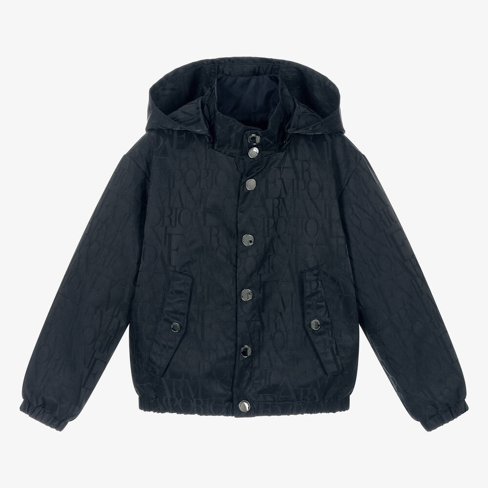 Boys Navy Blue Reversible Jacket