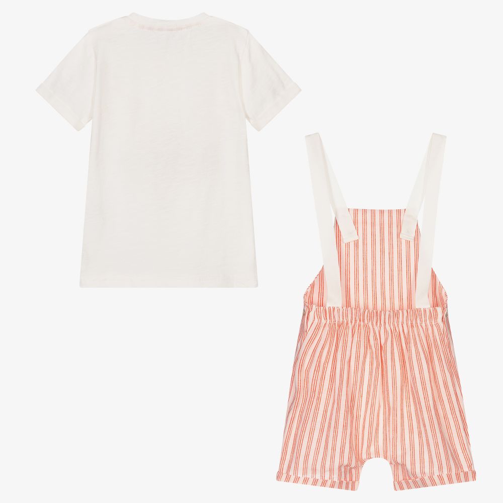 Everything Must Change - Boys Orange Dungarees Set | Childrensalon Outlet Everything Must Change - Boys Orange Dungarees Set | Childrensalon Outlet