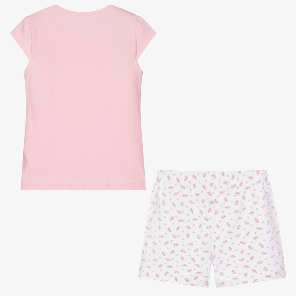 Everything Must Change - Pink & White Short Pyjamas | Childrensalon Outlet