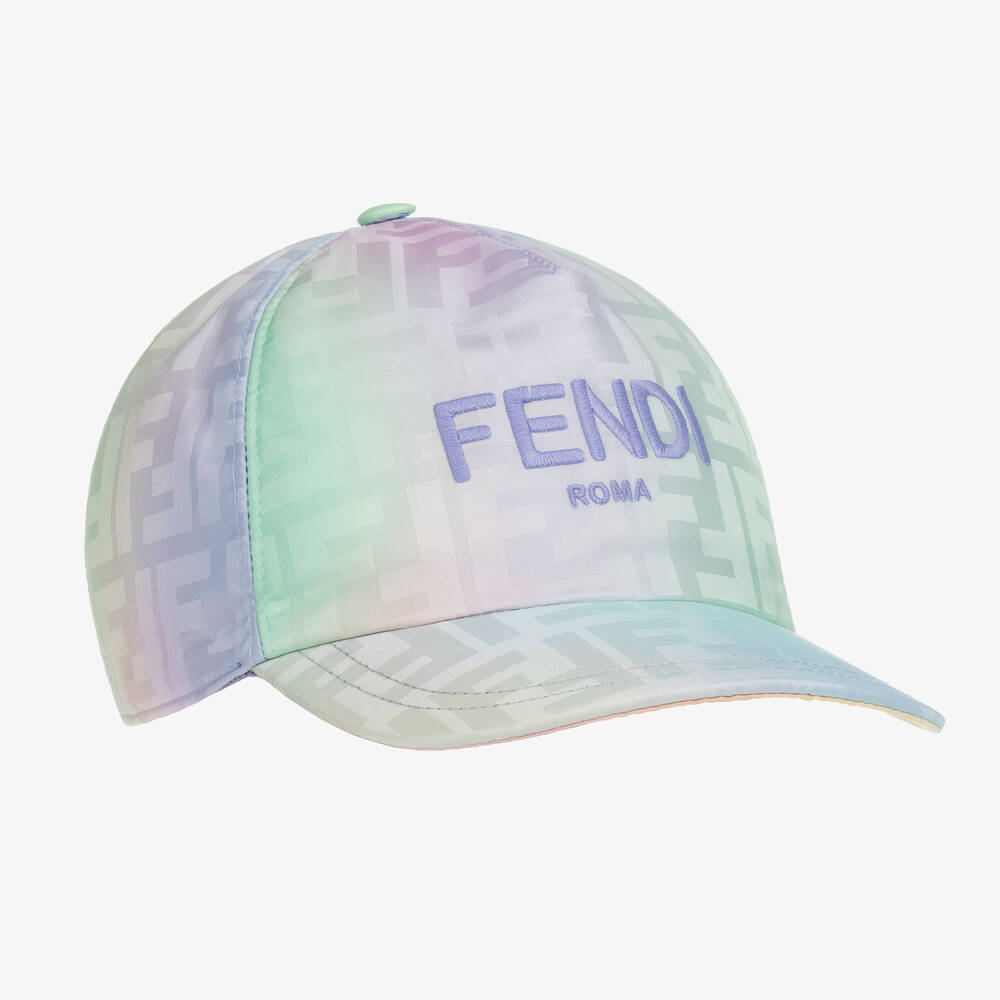 Fendi - Mehrfarbiges FF Cap für Mädchen | Childrensalon Outlet