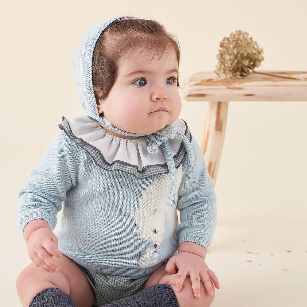 Foque - Girls Blue & Green Shorts Set | Childrensalon Outlet