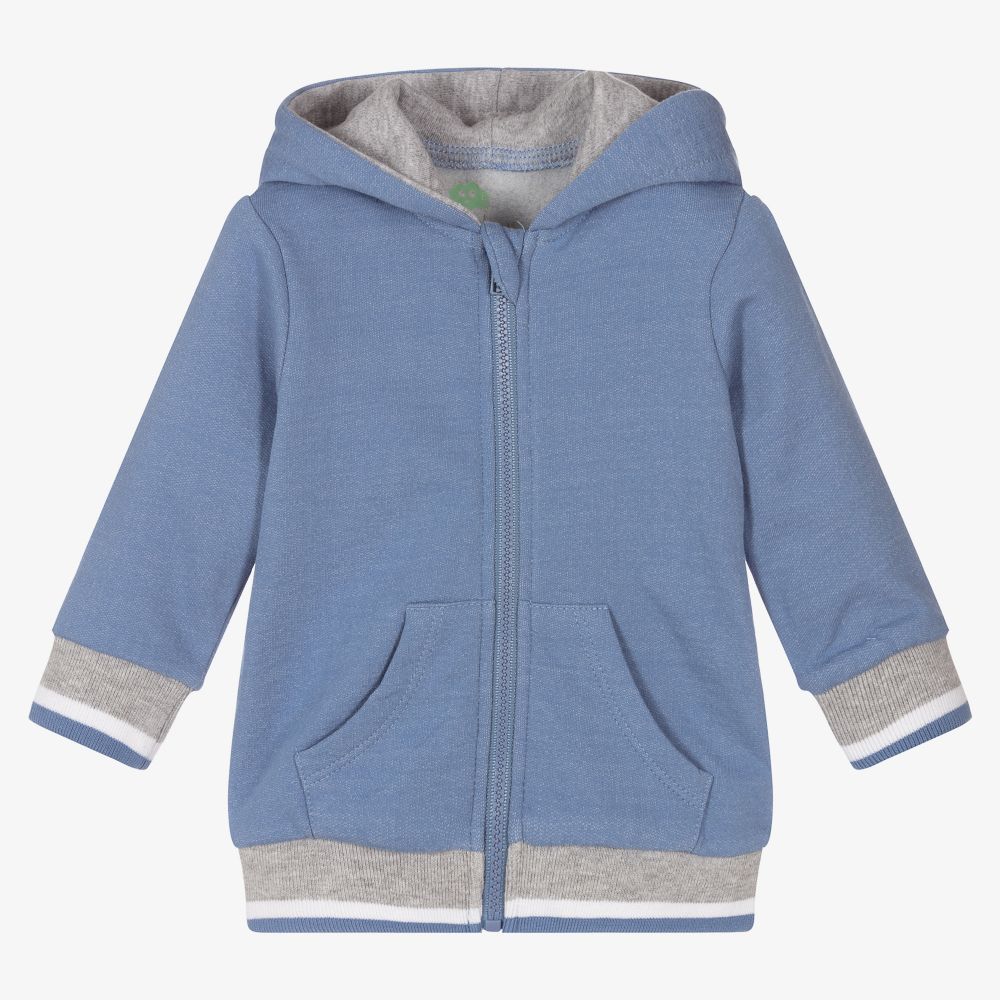 FS Baby - Baby Boys Blue Zip-Up Top | Childrensalon Outlet