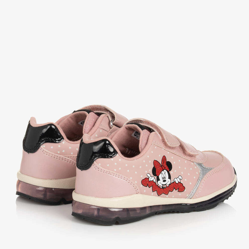 Geox - Girls Pink Disney Velcro Trainers | Childrensalon Outlet