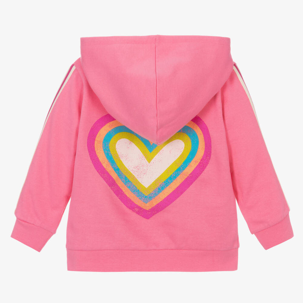 Hatley - Girls Pink Cotton Zip-Up Hoodie | Childrensalon Outlet