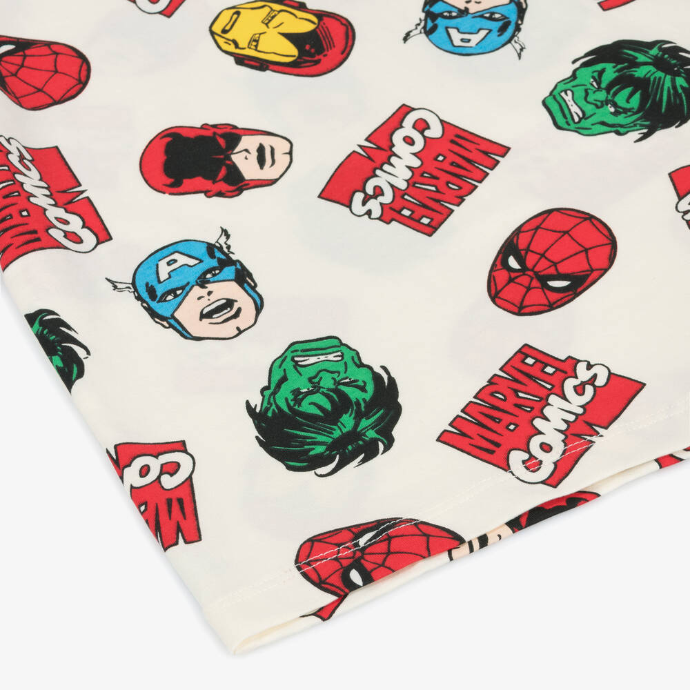iDO Baby - Boys Ivory Marvel Cotton T-Shirt | Childrensalon Outlet
