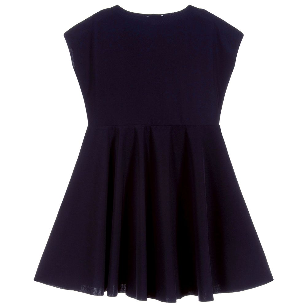 Il Gufo - Girls Blue Floral Dress | Childrensalon Outlet