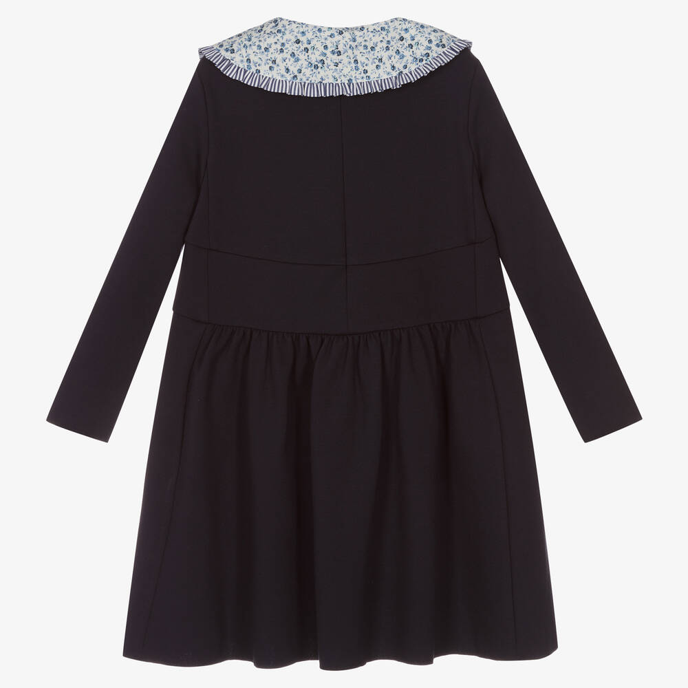Il Gufo - Girls Blue Milano Jersey Dress | Childrensalon Outlet