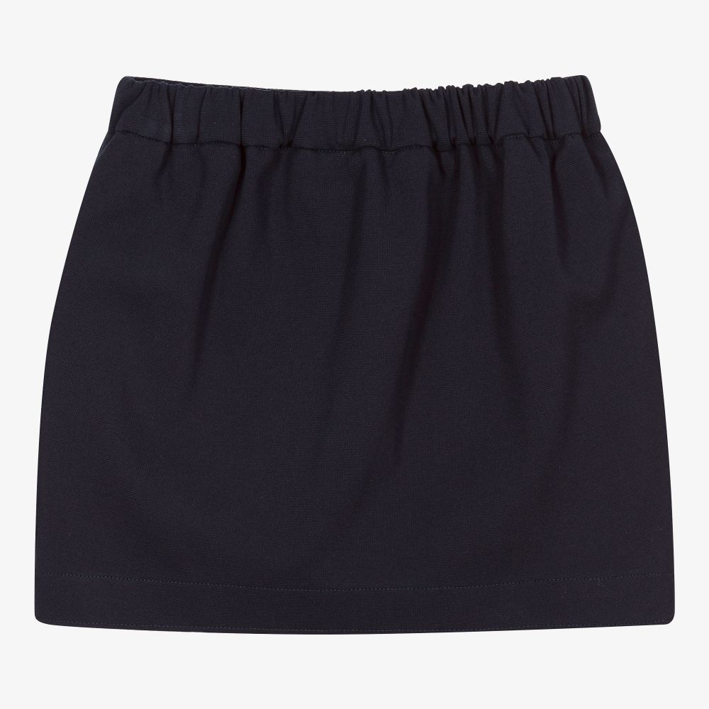 Il Gufo - Girls Blue Milano Jersey Skirt | Childrensalon Outlet
