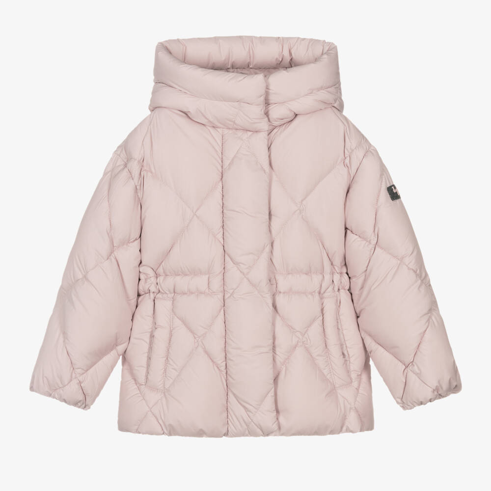 Il Gufo - Girls Blush Quilted Down Jacket | Childrensalon Outlet