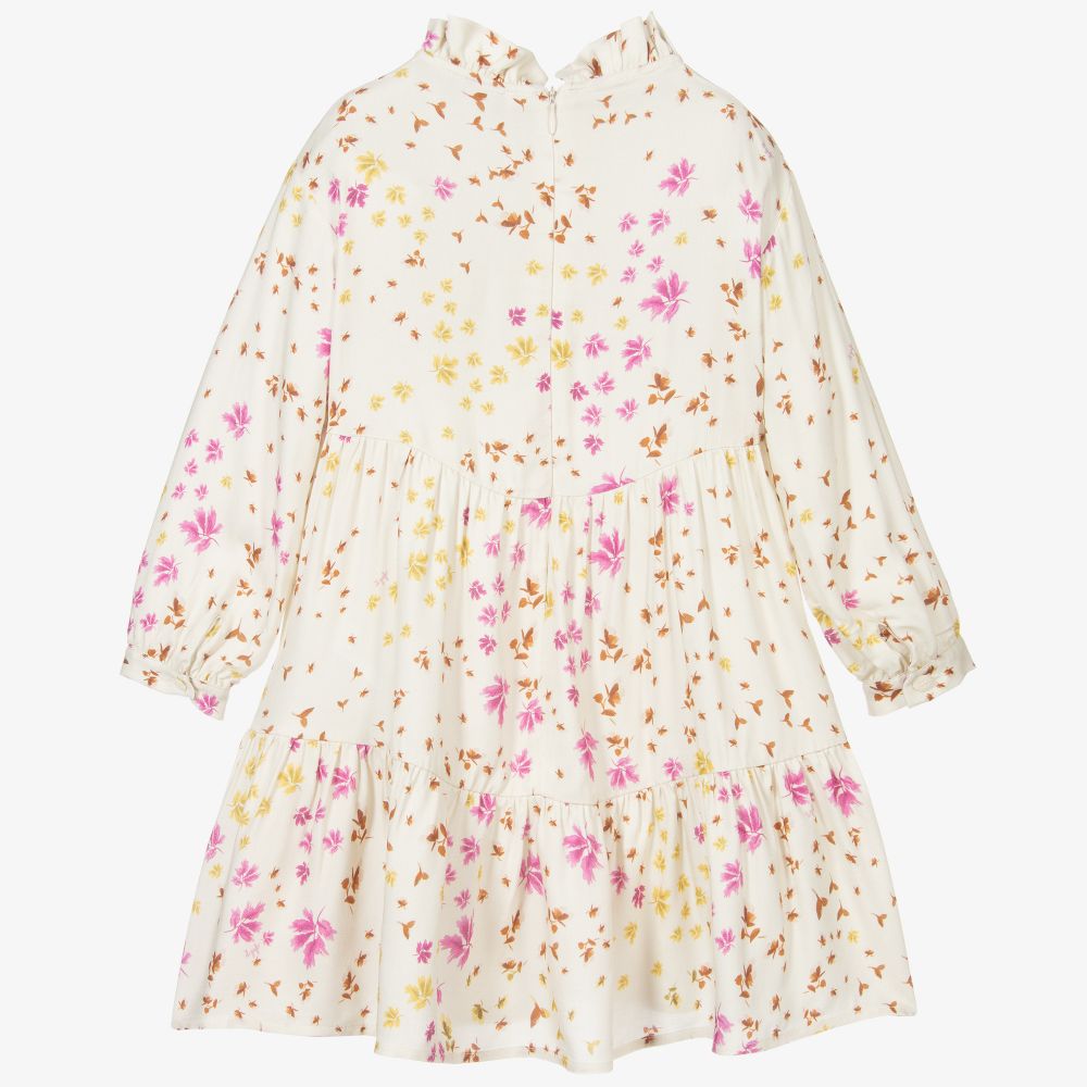 Il Gufo - Girls Ivory Floral Dress | Childrensalon Outlet