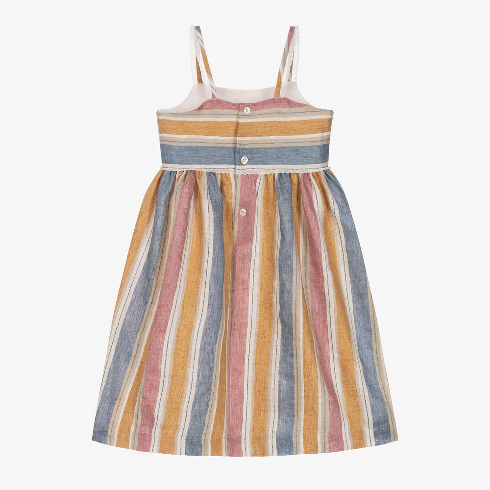 Il Gufo - Girls Striped Sleeveless Dress | Childrensalon Outlet