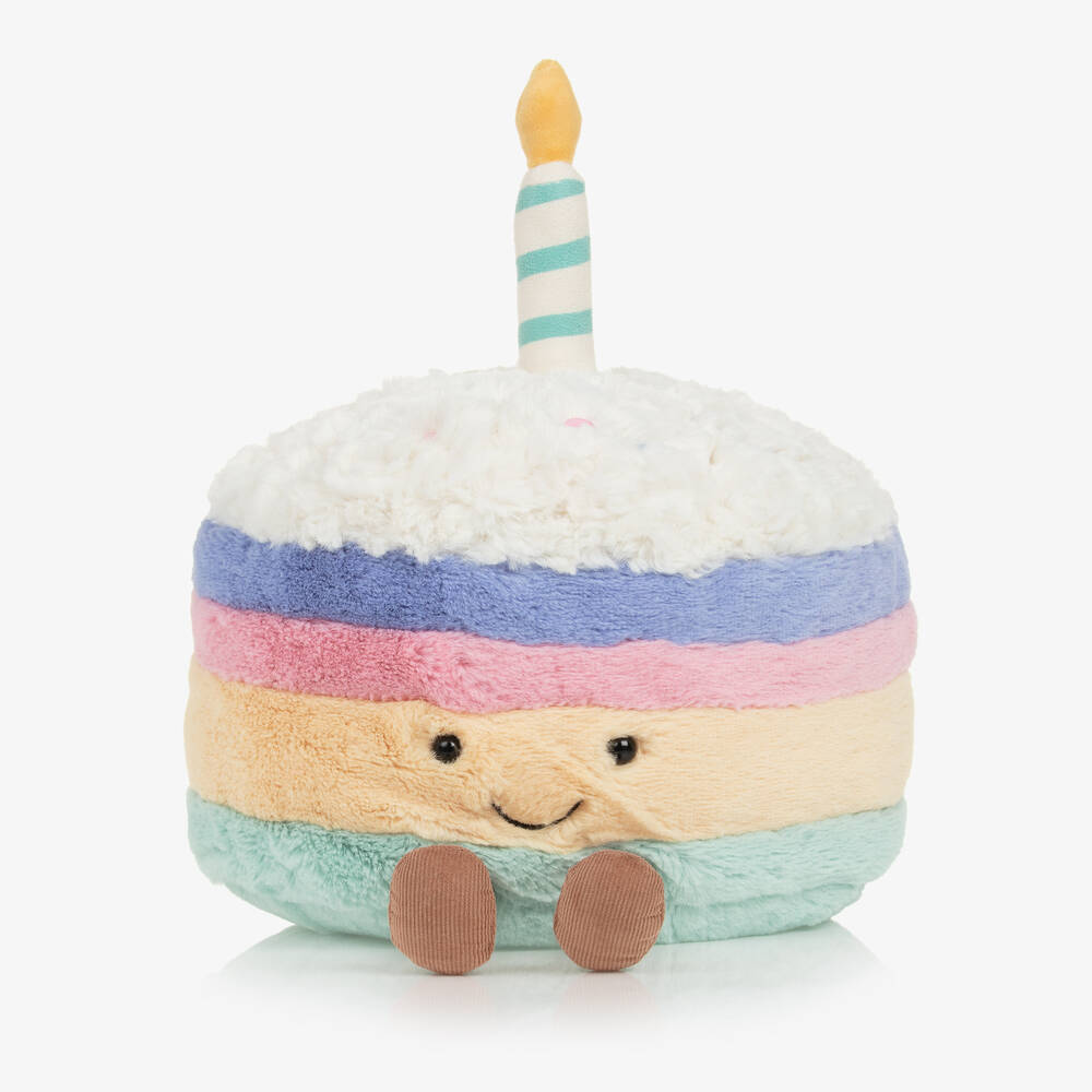 Jellycat - Amuseable Rainbow Birthday Cake Soft Toy (26cm ...