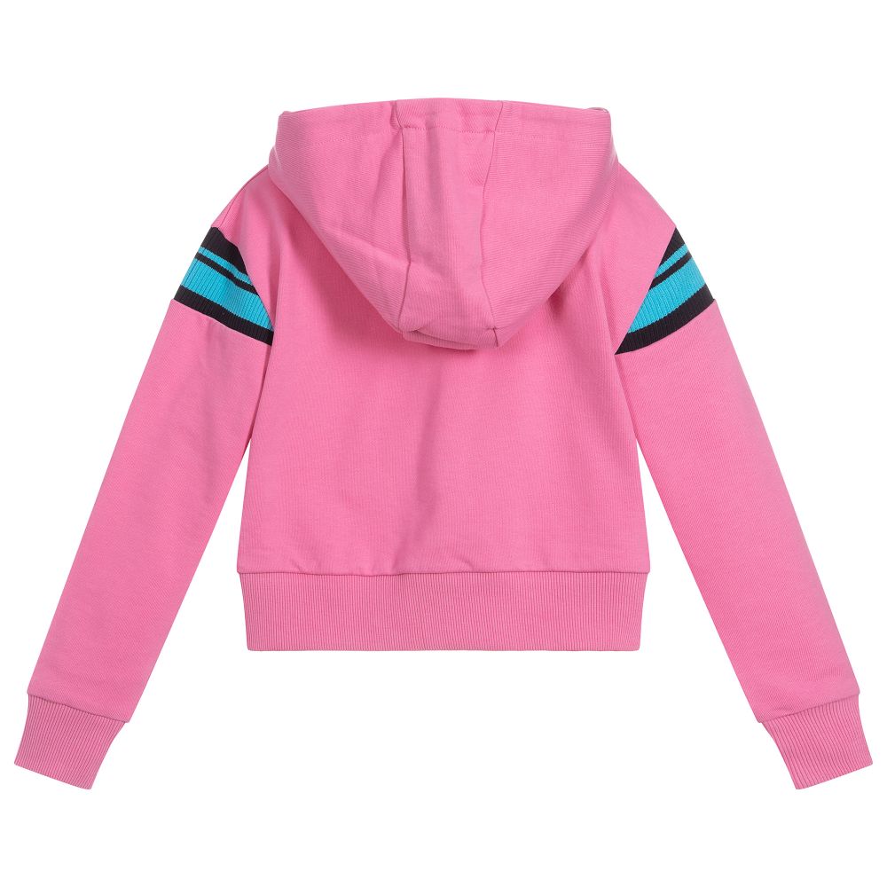 Juicy Couture - Girls Pink Cotton Zip-Up Top | Childrensalon Outlet