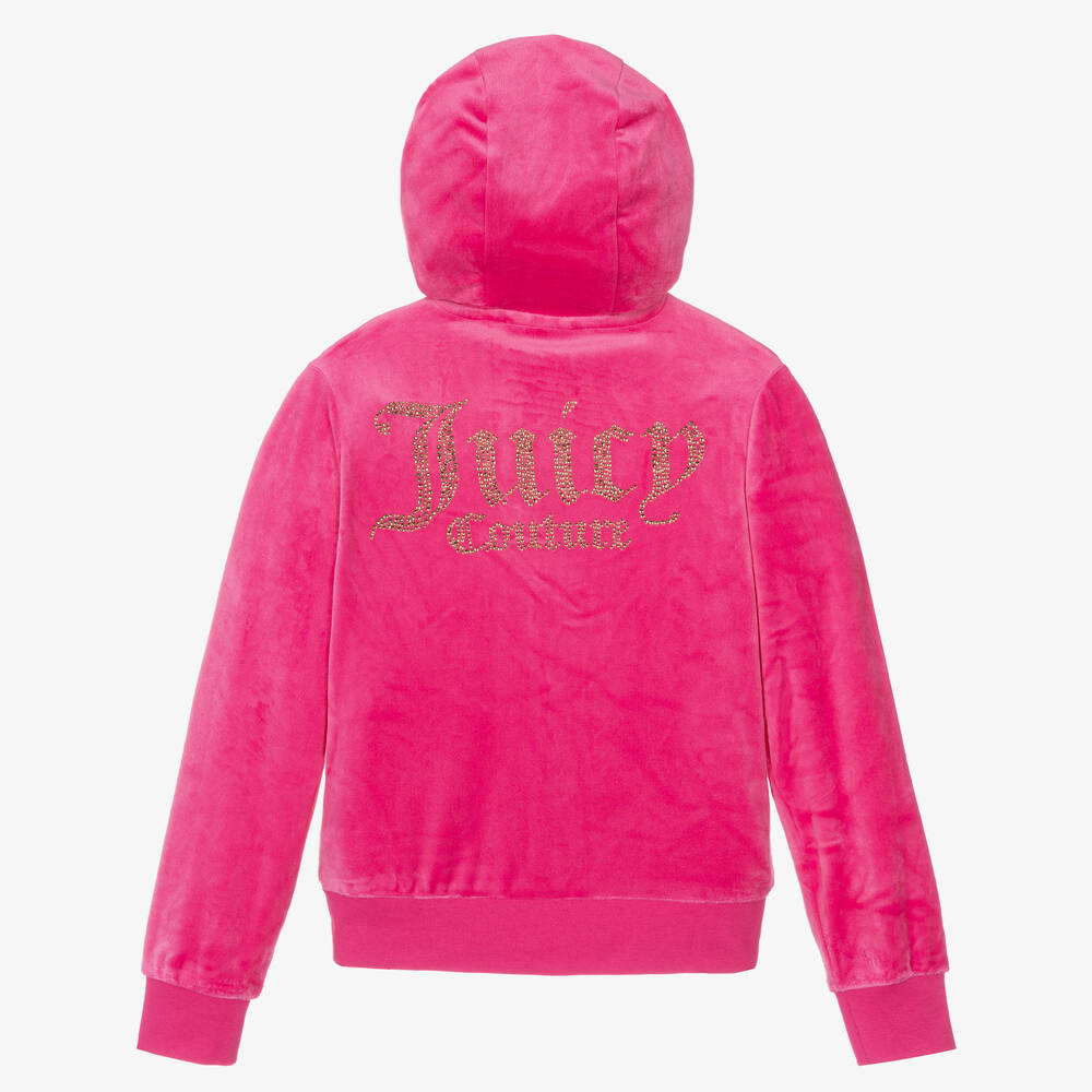 Juicy Couture Girls Pink Diamant Zip Up Hoodie Childrensalon Outlet Juicy Couture Girls Pink Diamant Zip Up Hoodie Childrensalon Outlet