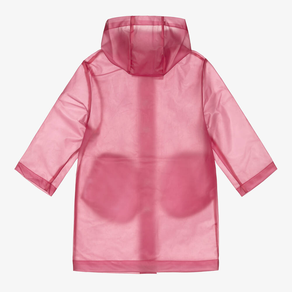 Juicy Couture - Girls Translucent Pink Raincoat | Childrensalon Outlet