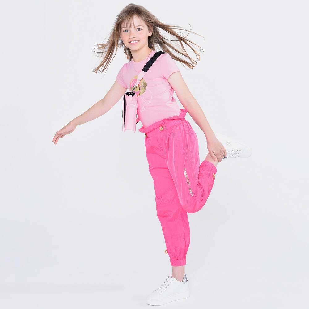 KARL LAGERFELD KIDS - بنطلون لون زهري للبنات | Childrensalon Outlet