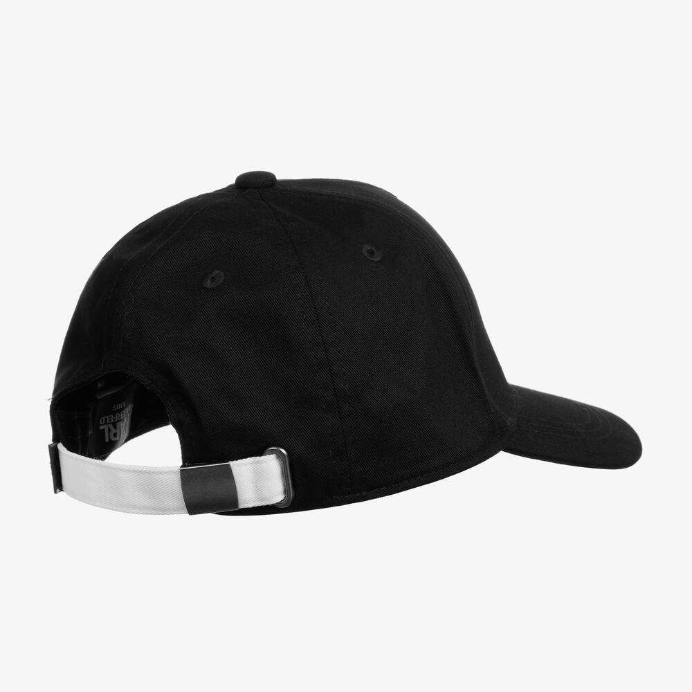 KARL LAGERFELD KIDS - Teen Boys Black Cotton Karl Ikonik Cap ...
