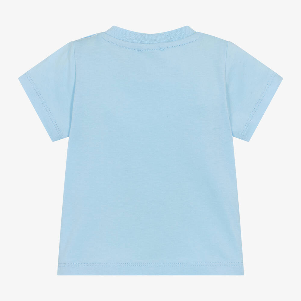 KENZO KIDS - Boys Blue Organic Cotton T-Shirt | Childrensalon Outlet