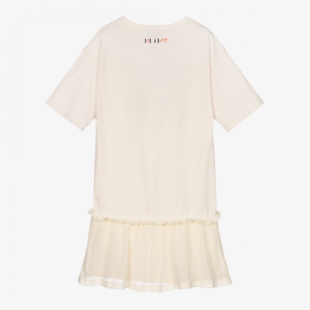 KENZO KIDS - Robe ivoire en résille Fille | Childrensalon Outlet
