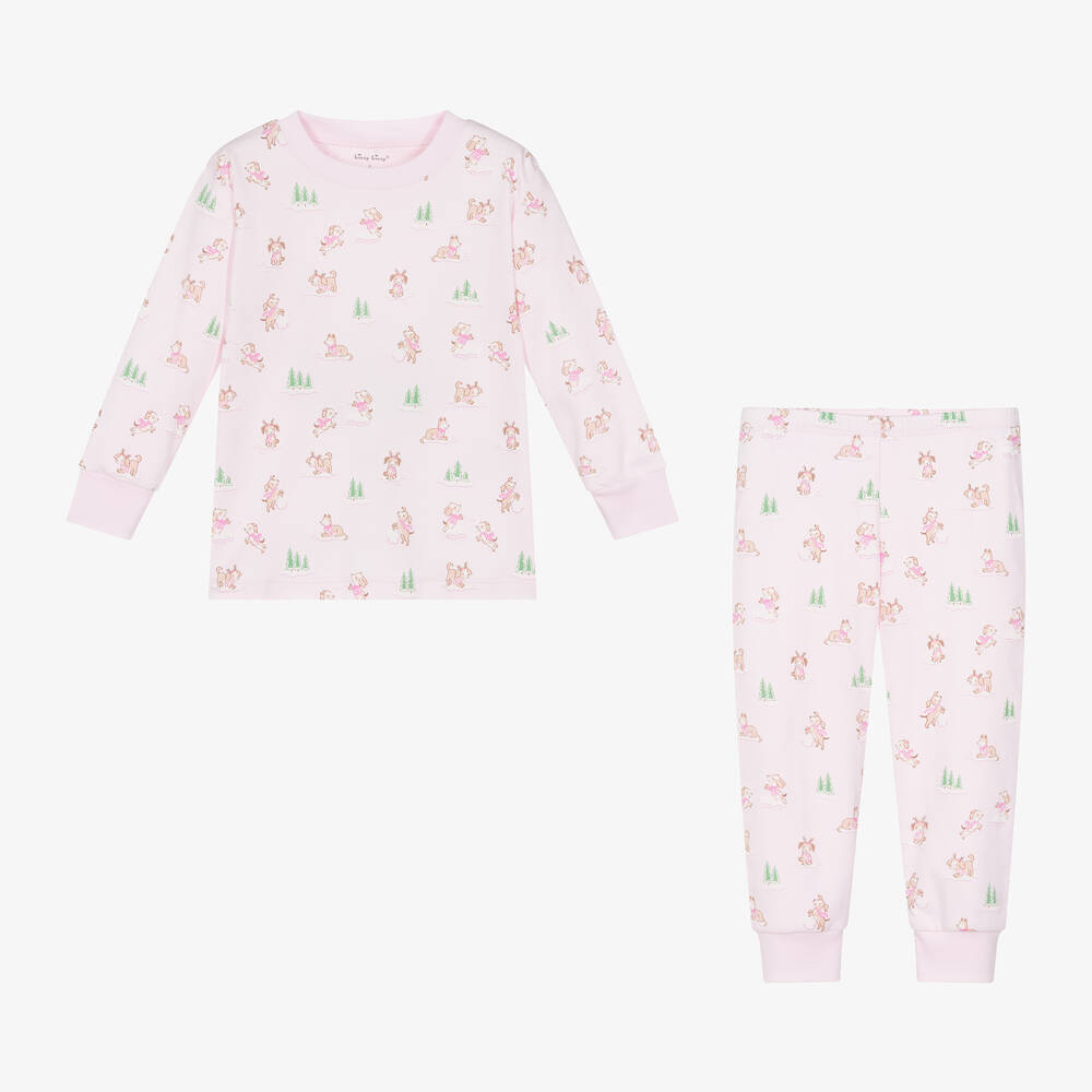 Kissy Kissy - Girls Pink Cotton Puppy Snowball Pranks Pyjamas ...