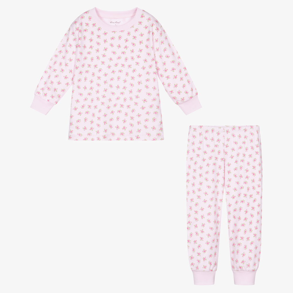 Kissy Kissy - Girls Pink Cotton Roses Pyjamas | Childrensalon Outlet