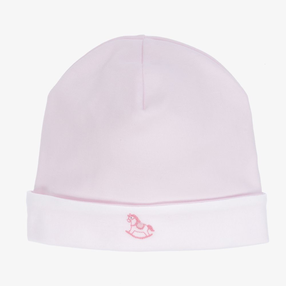 Kissy Kissy - Pima Cotton Pink Horse Hat | Childrensalon Outlet