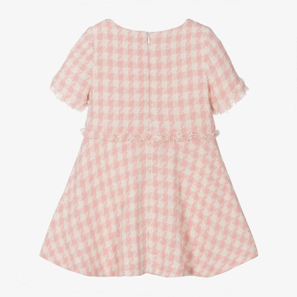 Lapin House - Girls Pink Tweed Dress | Childrensalon Outlet
